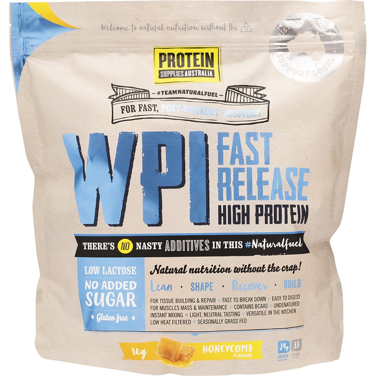 Protein Supplies Australia WPI Whey Protein Isolate Honeycomb – Mega Health Warehouse