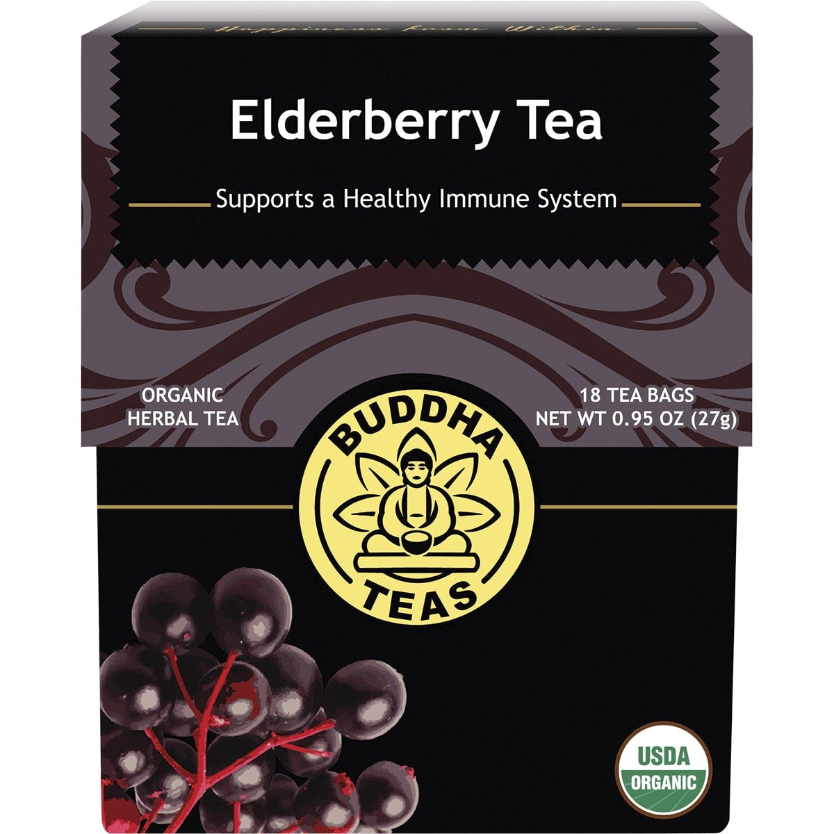 Buddha Teas Organic Herbal Tea Bags Elderberry Tea – Mega Health Warehouse