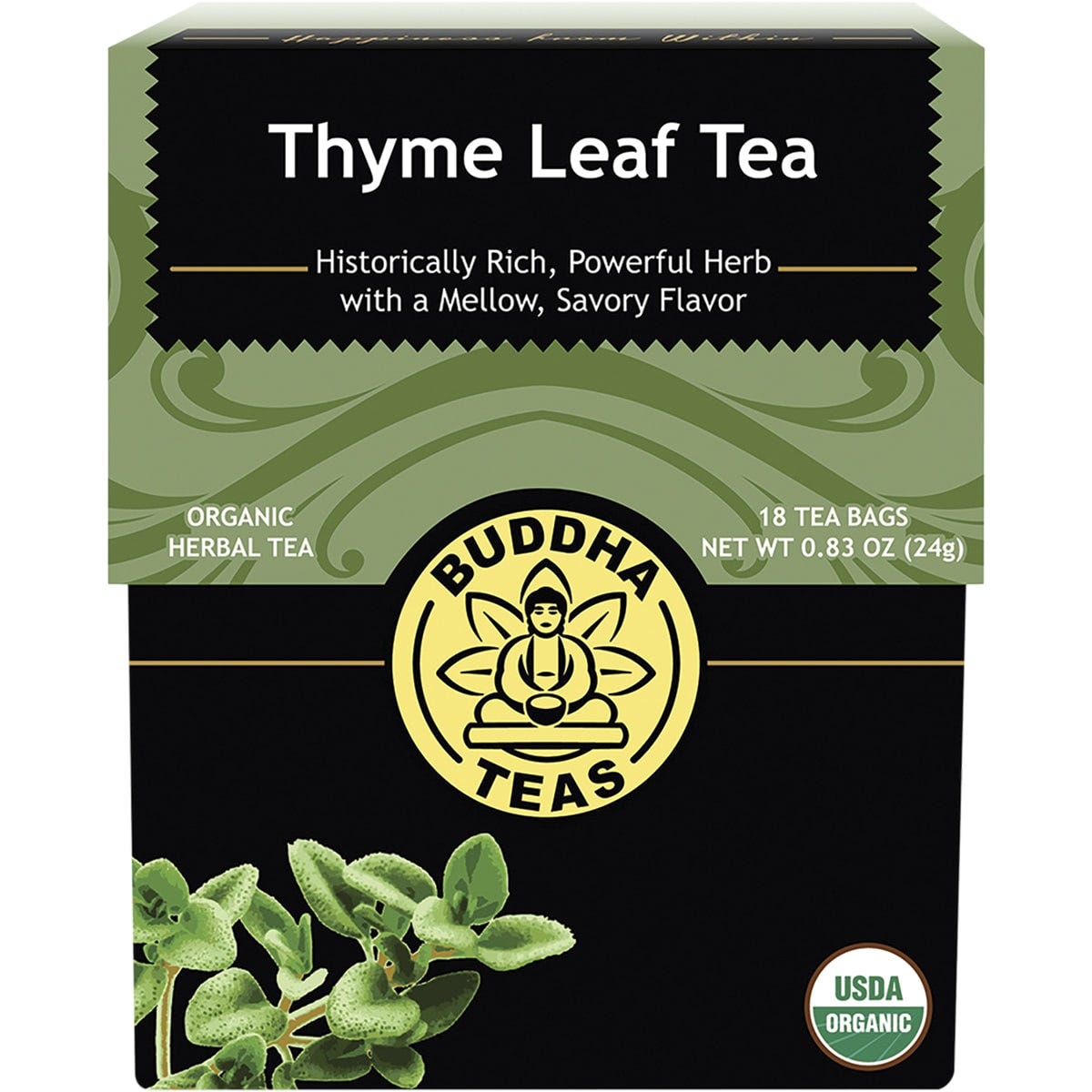 Buddha Teas Organic Herbal Tea Bags Thyme Leaf Tea – Mega Health Warehouse
