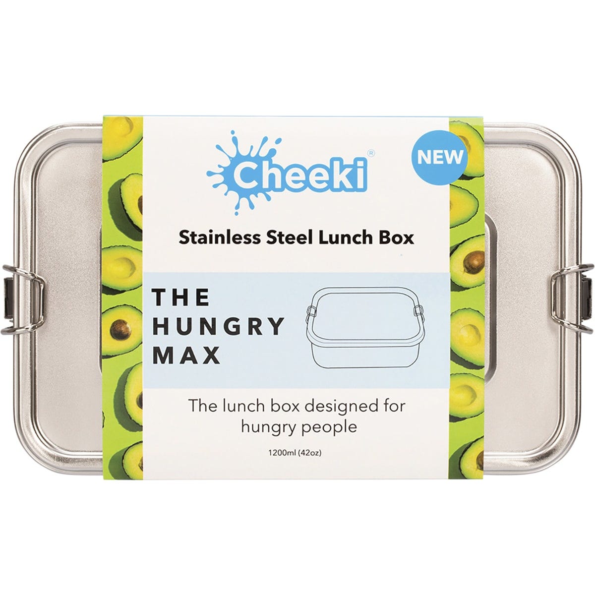 Cheeki Stainless Steel Lunch Box The Hungry Max – Mega Health Warehouse