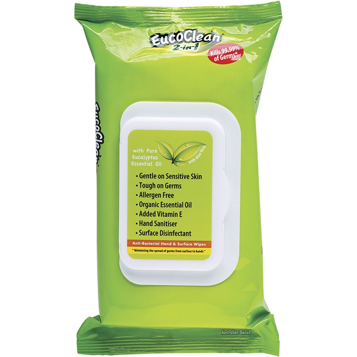 Eucoclean Anti-Bacterial Wipes 2-in-1 Hand & Surface – Mega Health ...