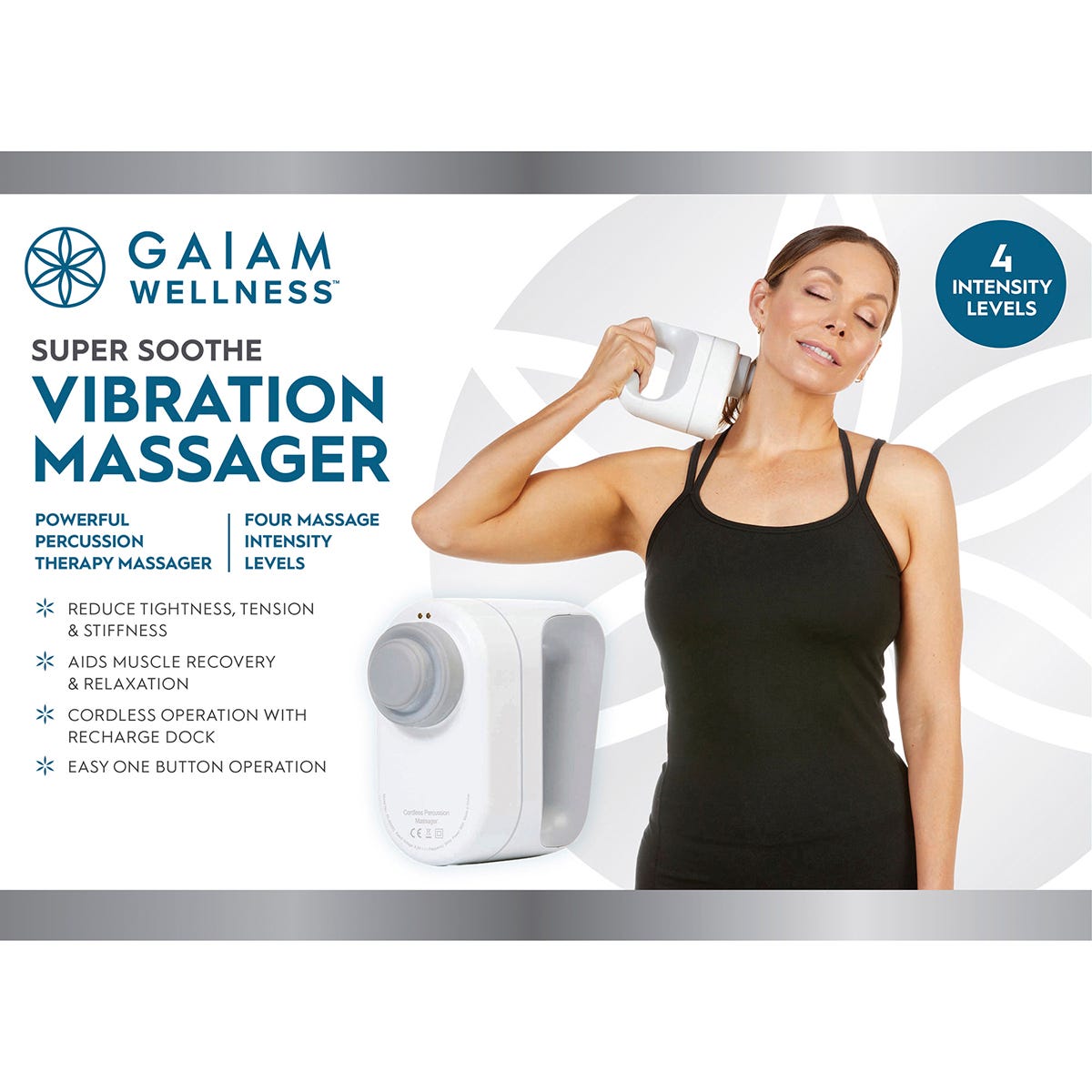 Gaiam Vibration Massager with Charging Dock – Mega Health Warehouse