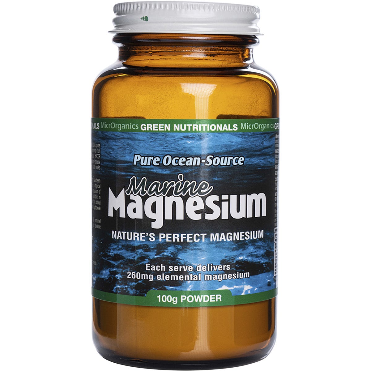 Green Nutritionals Marine Magnesium Powder 260mg – Mega Health Warehouse