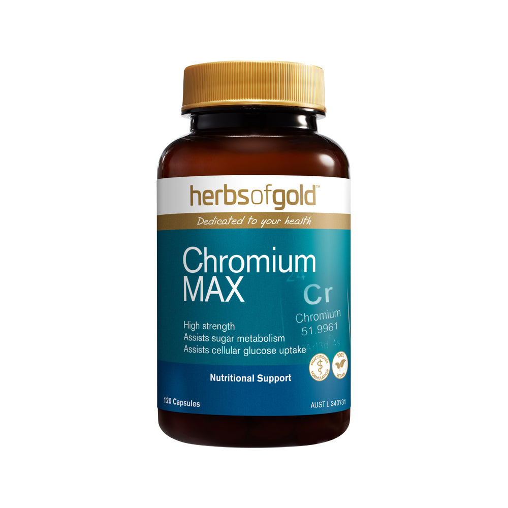 Herbs of Gold Chromium MAX 120c – Mega Health Warehouse