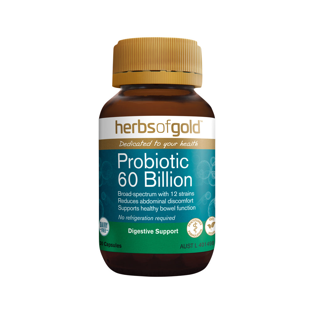 Herbs of Gold Probiotic 60 Billion 30 Capsules – Mega Health Warehouse