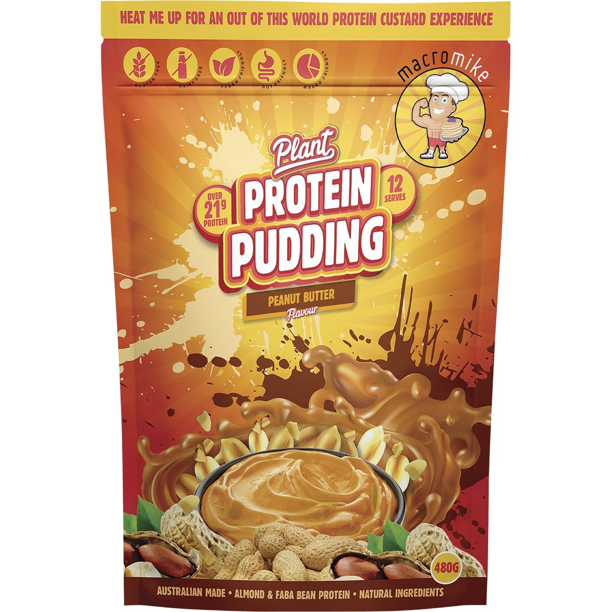 Macro Mike Plant Protein Pudding Peanut Butter – Mega Health Warehouse