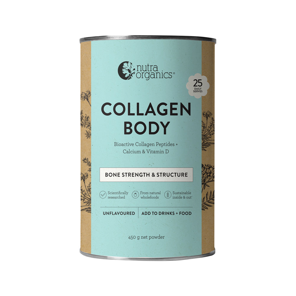 Nutra Organics - Collagen Body with Bioactive Collagen Peptides + Calc ...