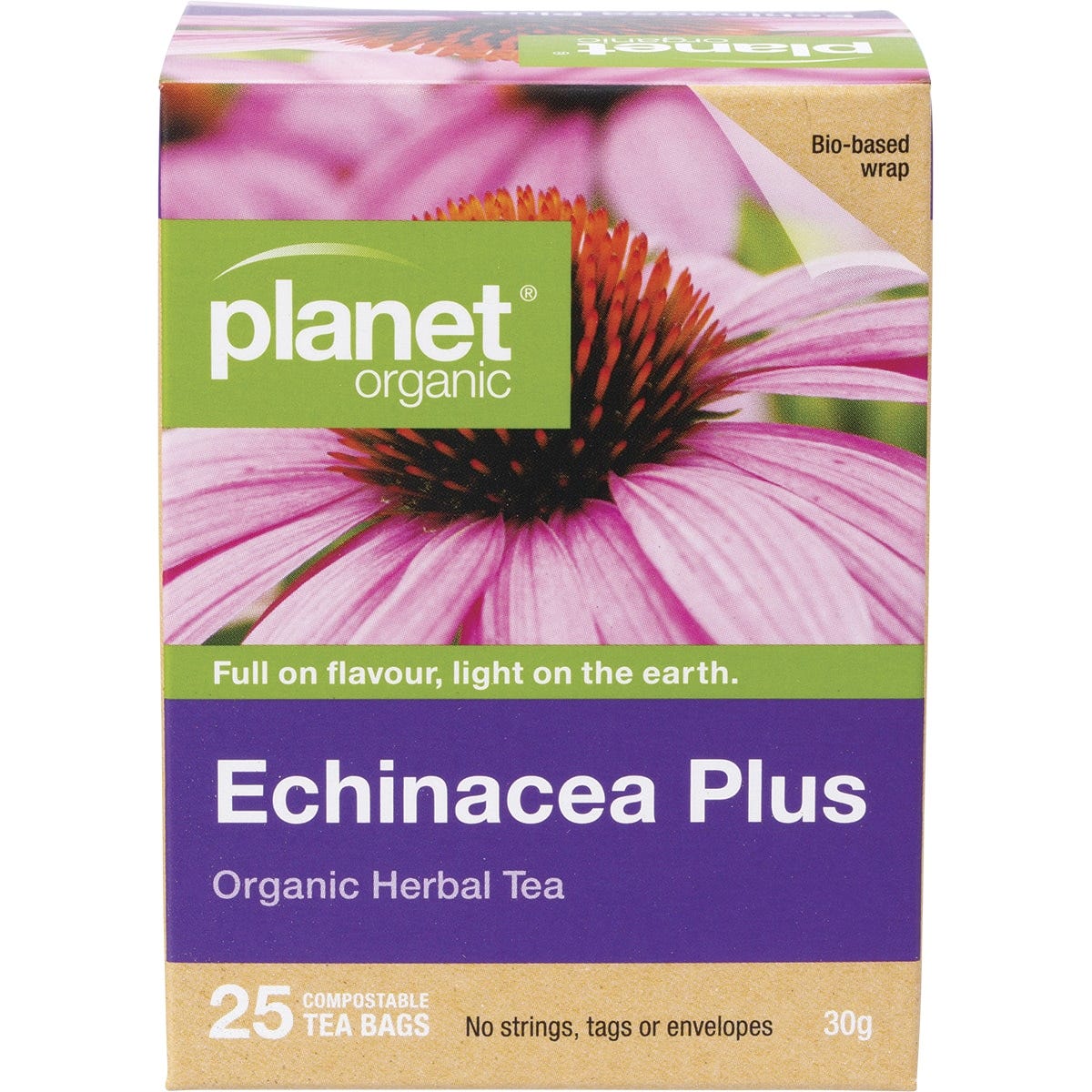 Planet Organic Herbal Tea Bags Echinacea Plus – Mega Health Warehouse