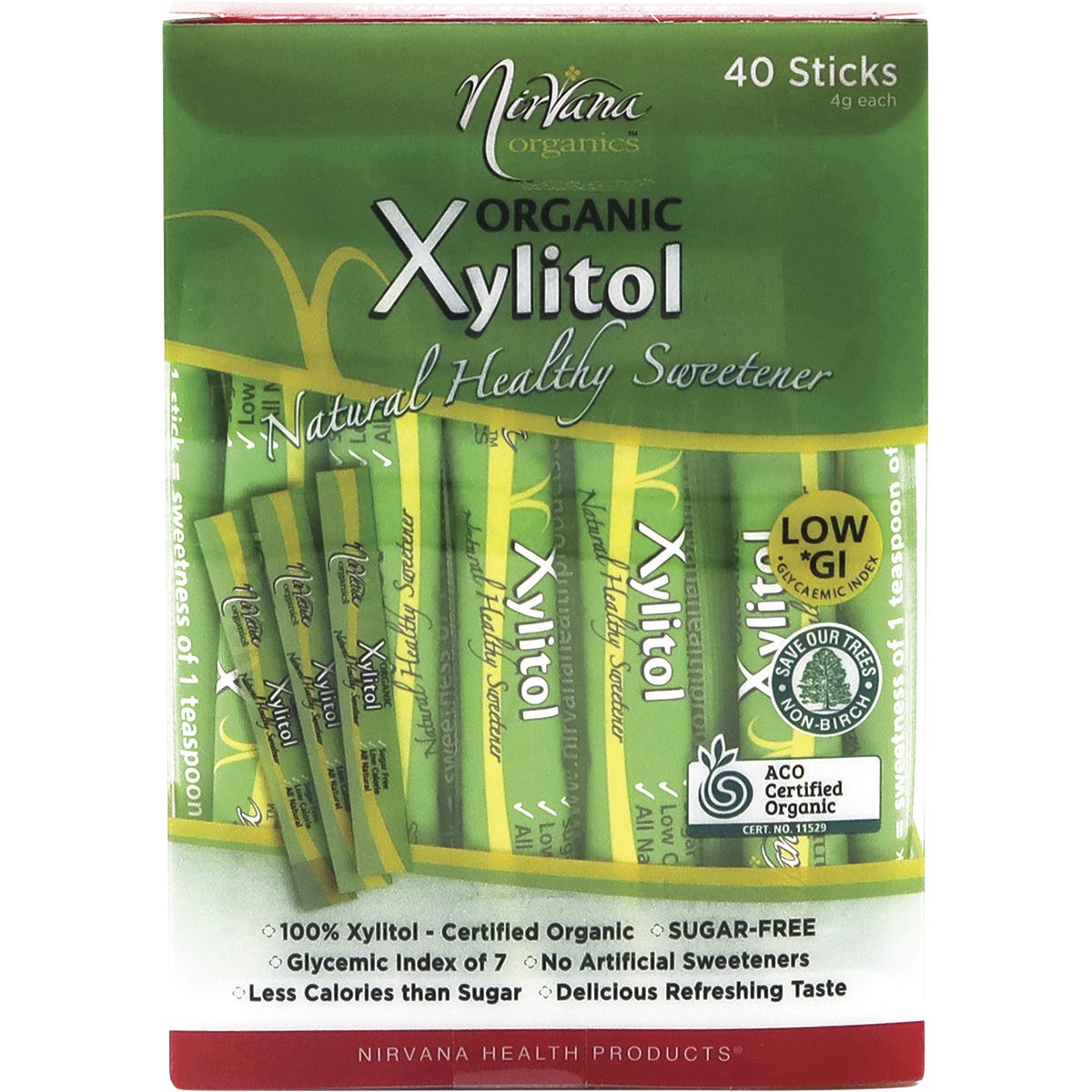 Nirvana Organics Xylitol Sticks Certified Organic – Mega Health Warehouse