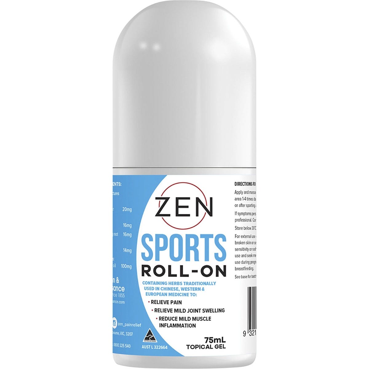 Martin & Pleasance Zen Sports Roll-On – Mega Health Warehouse